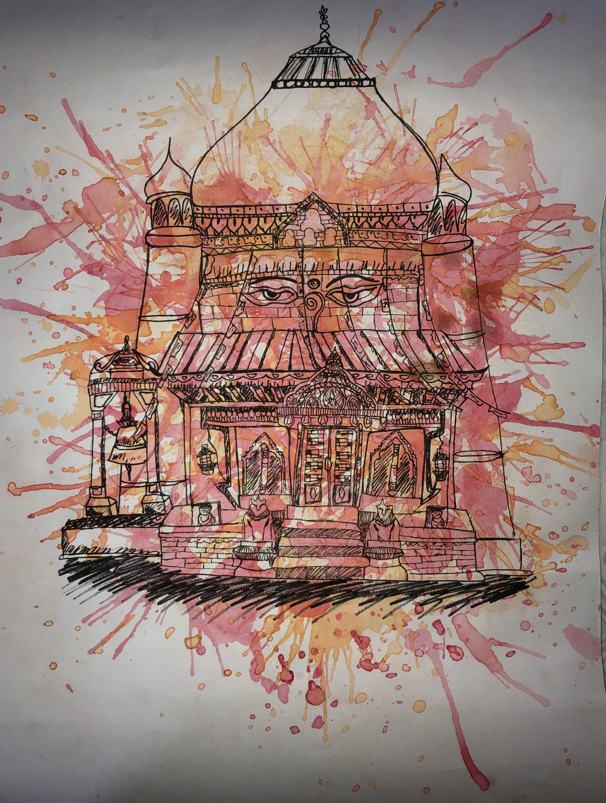 Layered Structured Drawings Highlights - Lincoln School Nepal