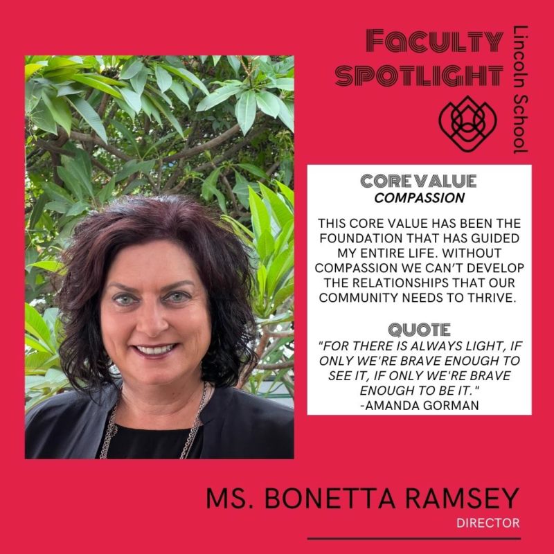 Faculty Spotlight: Ms. Bonetta Ramsey - Lincoln School Nepal