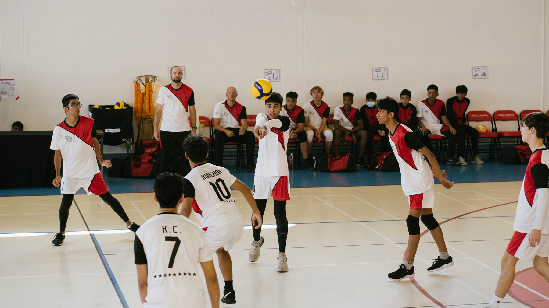 Boys' Volleyball Team Shows Growth at SAISA - Lincoln School Nepal
