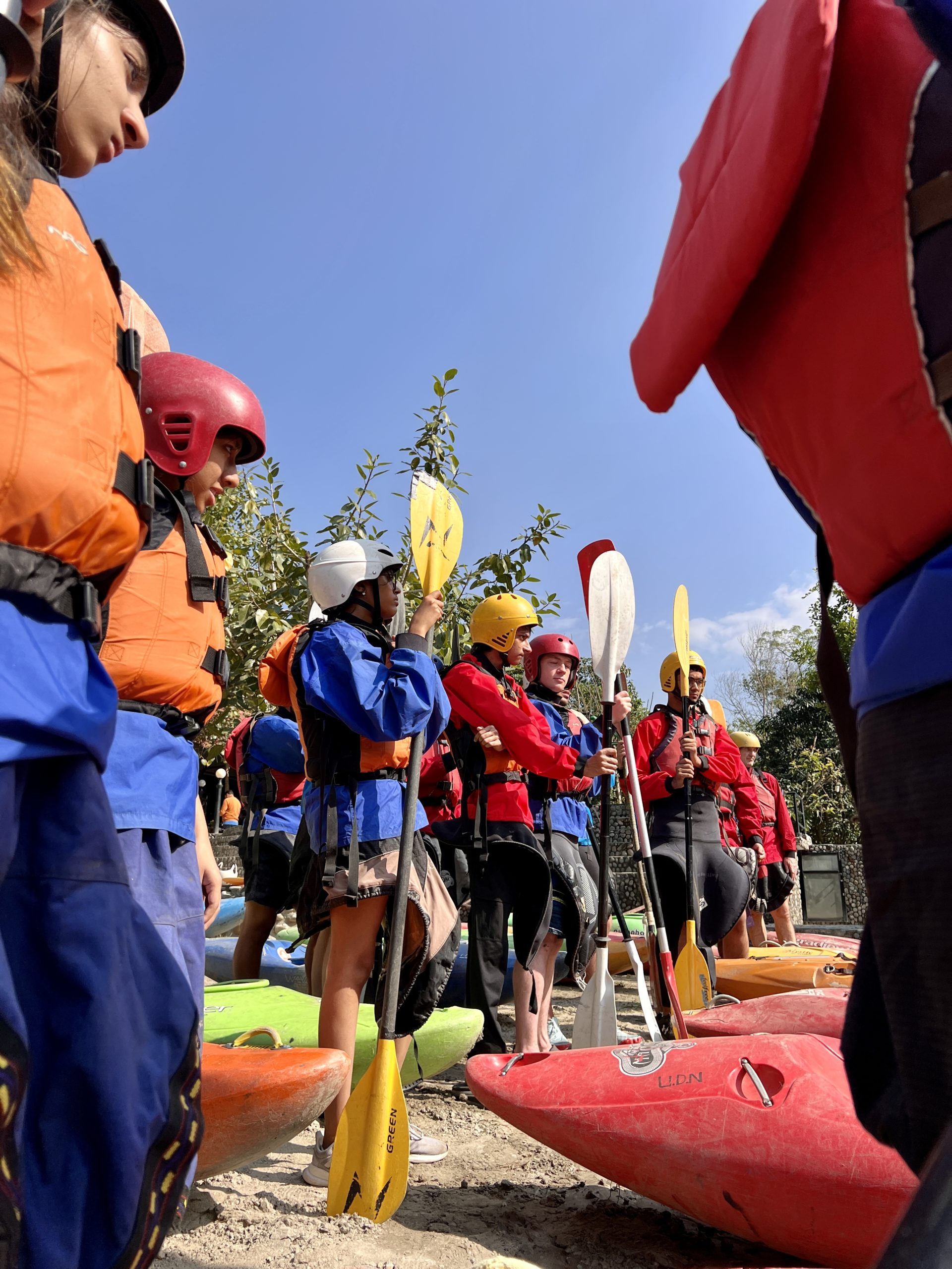 Grade 11 Rides The Rapids On Service Nepal Lincoln School Nepal