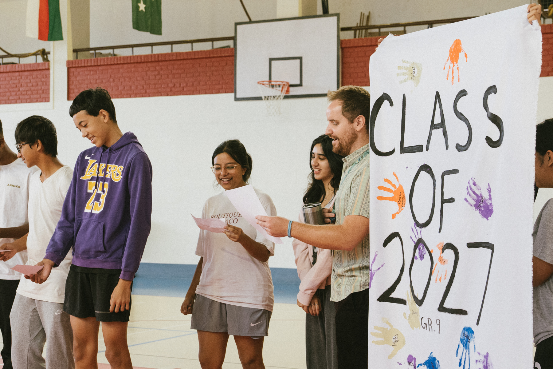High School Banners and Cheers! - Lincoln School Nepal