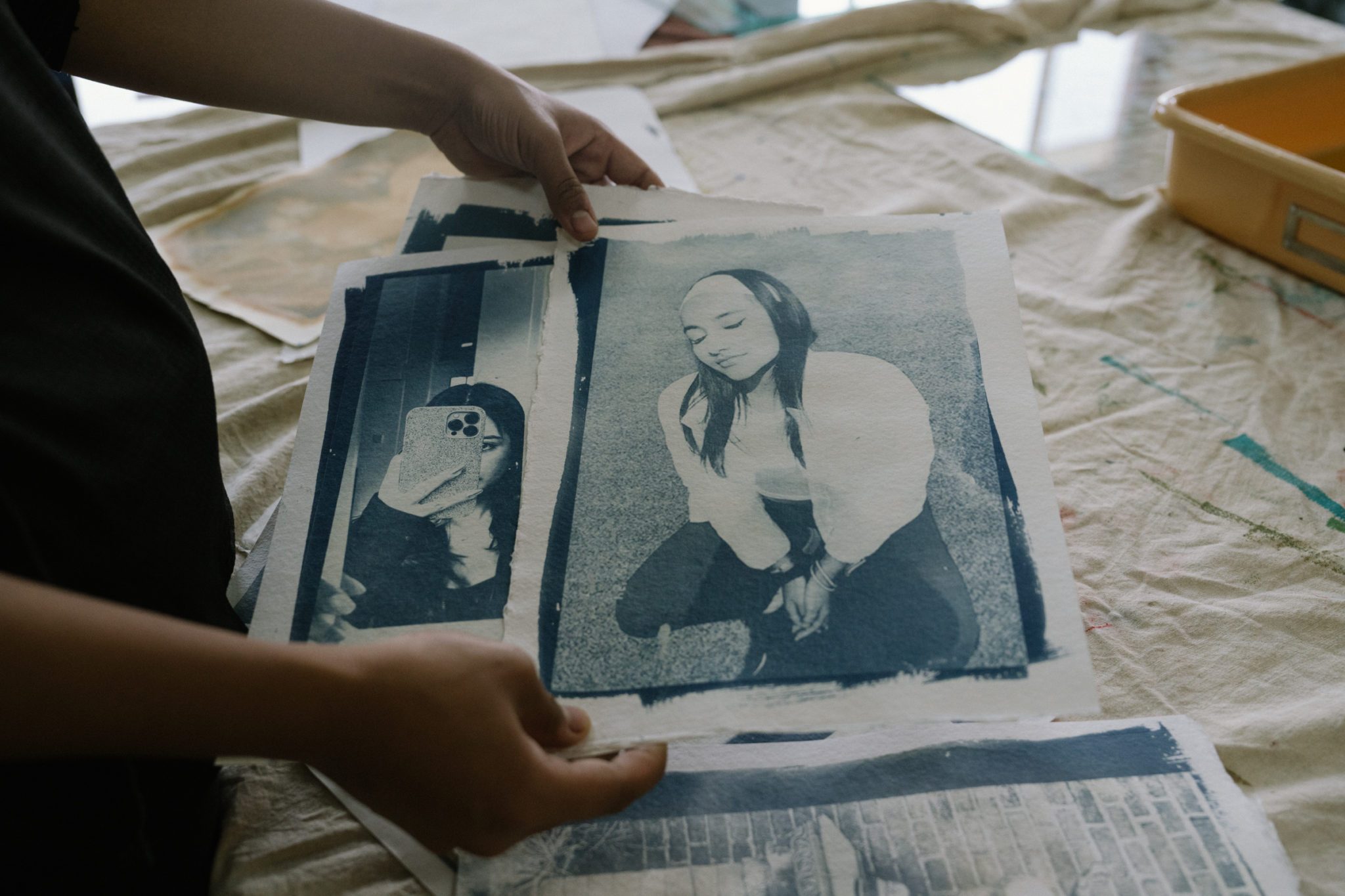 Creating Cyanotypes - Lincoln School Nepal